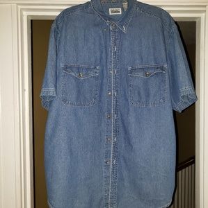 Basic Editions | Shirts | Mens Basic Edition Denim Shirt Sz Xl | Poshmark